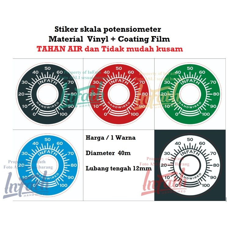 Jual InFath - plat angka stiker pelat skala scale aluminium aluminum ...