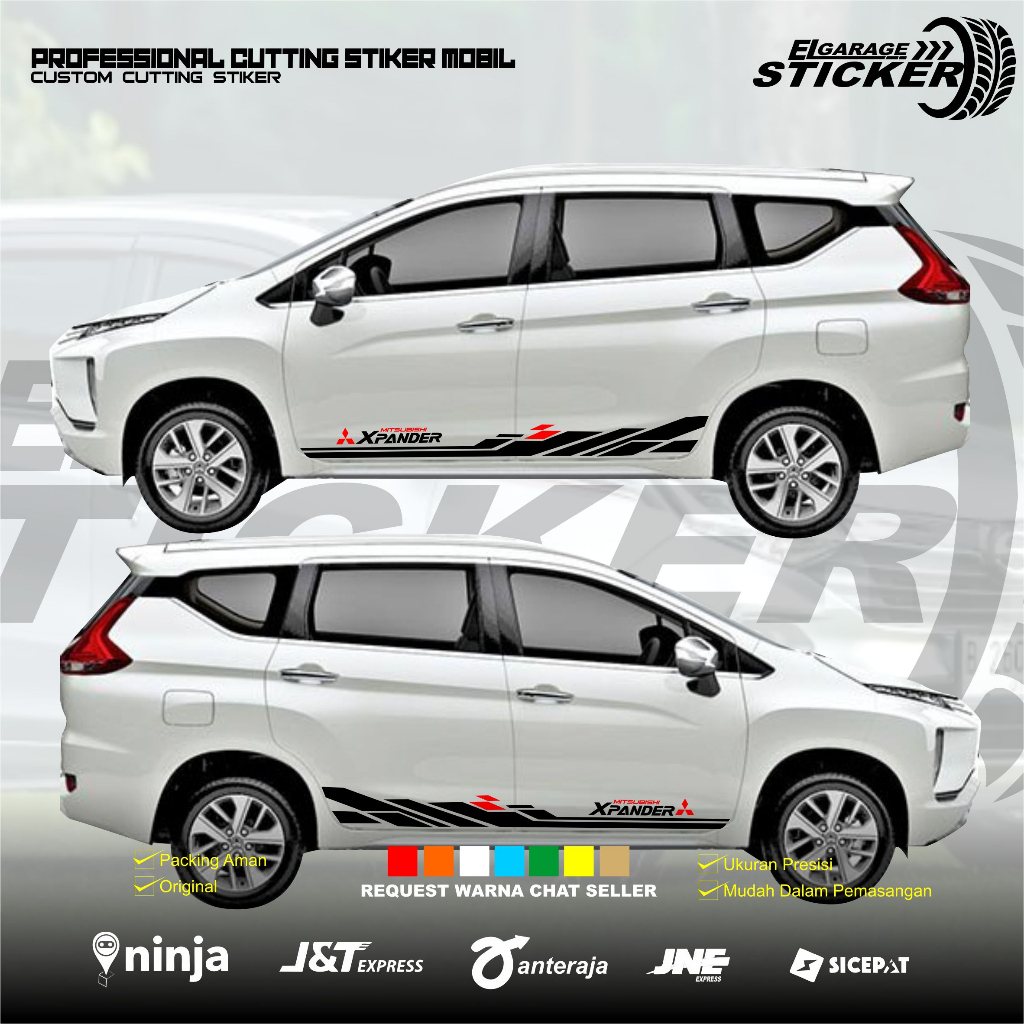 Jual Stiker mobil mitsubishi xpander stiker cutting list body samping mobil xpander | Shopee ...
