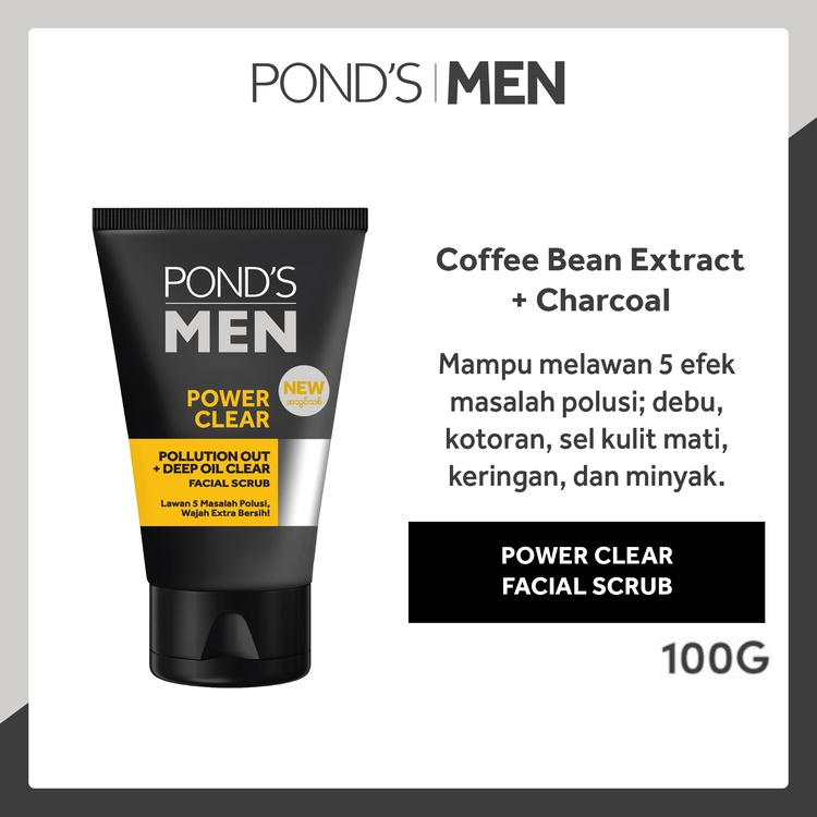 Jual Ponds Men Pollution Out Face Wash 100g Anti Bakteri | Shopee Indonesia