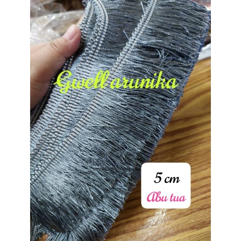 Jual RENDA FASHION / RUMBAI SELENDANG /RUMBAI BAJU TARI / RAWIS ( LEBAR ...