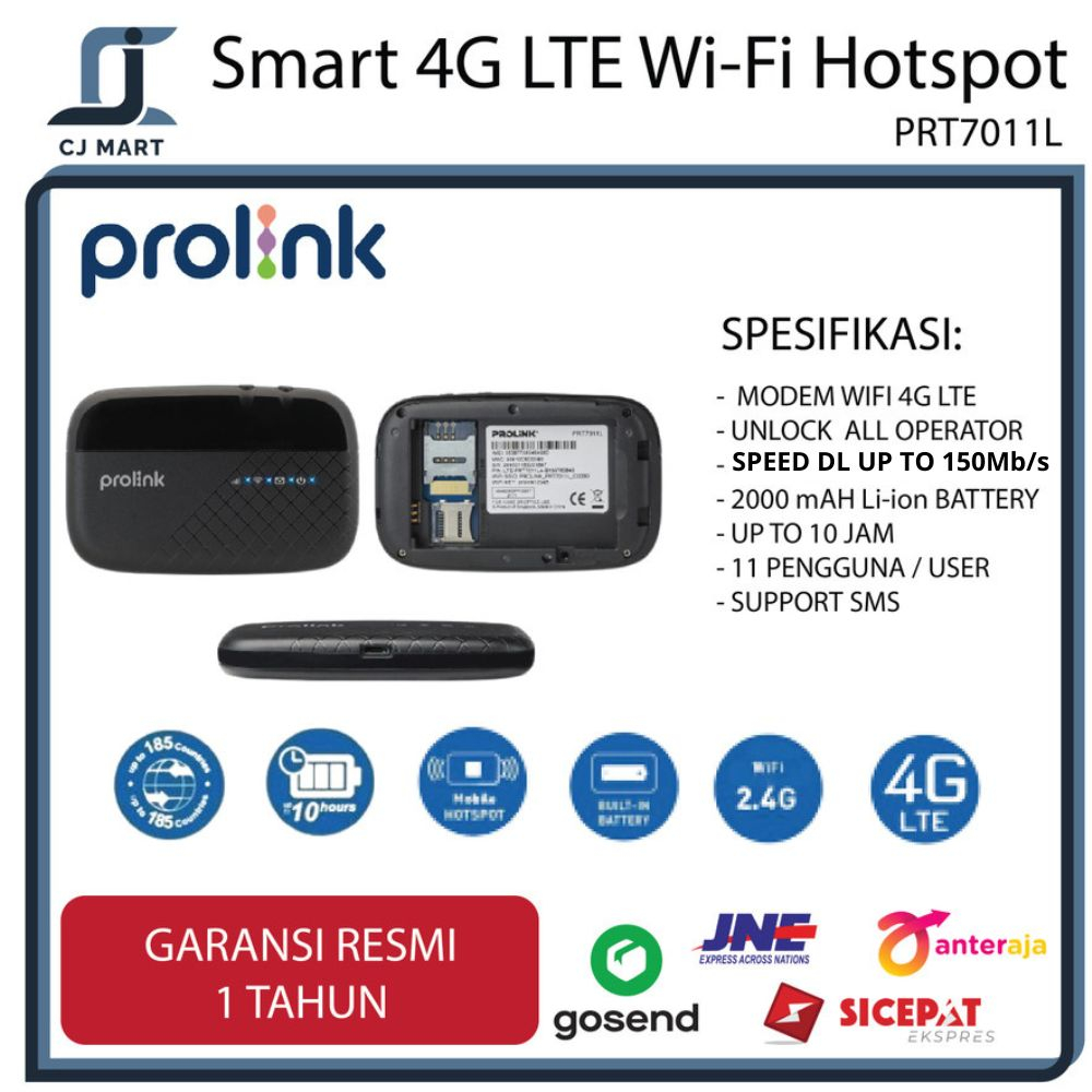 Jual Modem Mifi PROLiNK PRT7011L 4G LTE UNLOCK ALL OPERATOR | Shopee ...