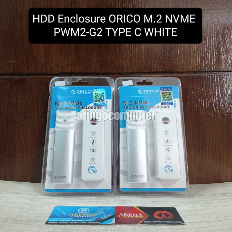 Jual HDD Enclosure ORICO M.2 NVME PWM2-G2 TYPE C WHITE | Shopee Indonesia