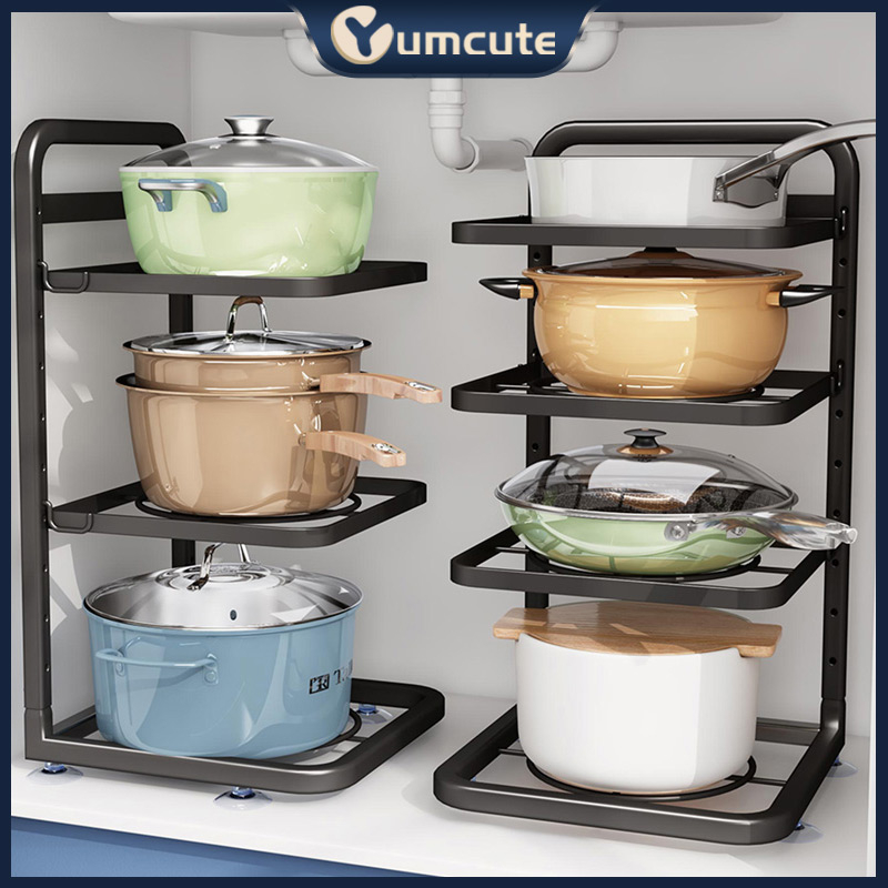 Jual Rak Panci Dapur Multifungsi Rak Lauk Kompor Sudut Wastafel Kabinet ...
