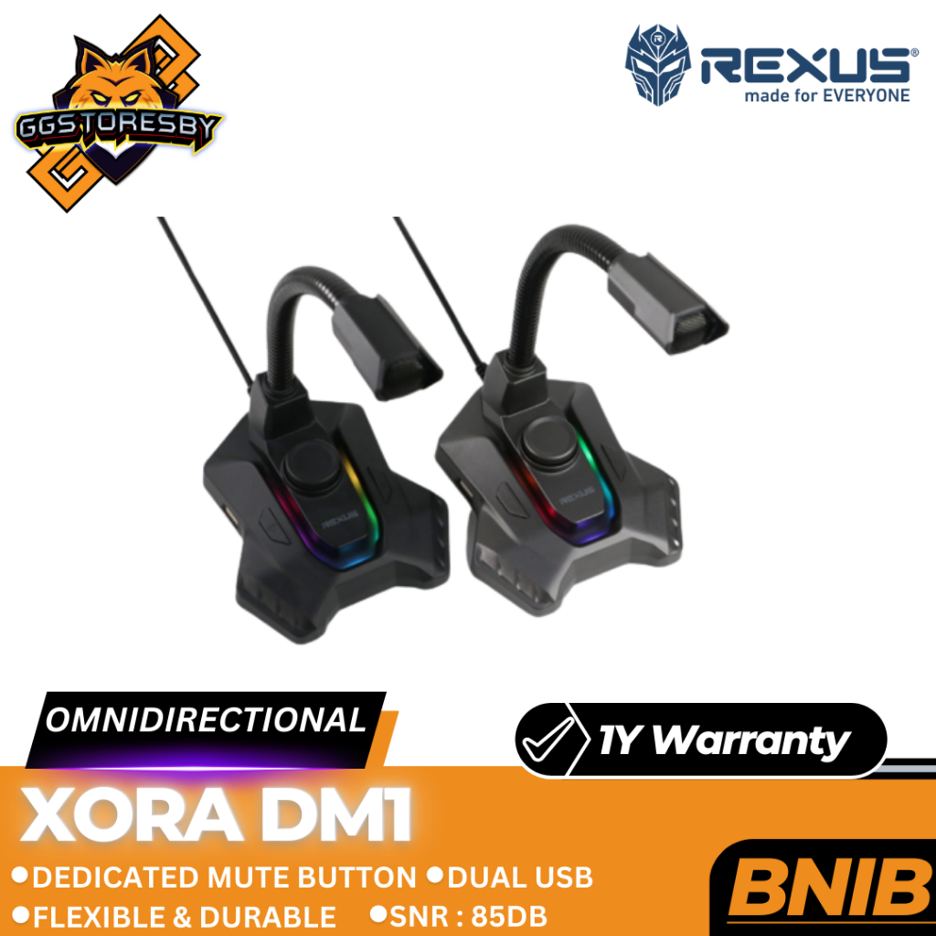 Jual Rexus Xora Dm1 Rgb Gaming Microphone | Shopee Indonesia
