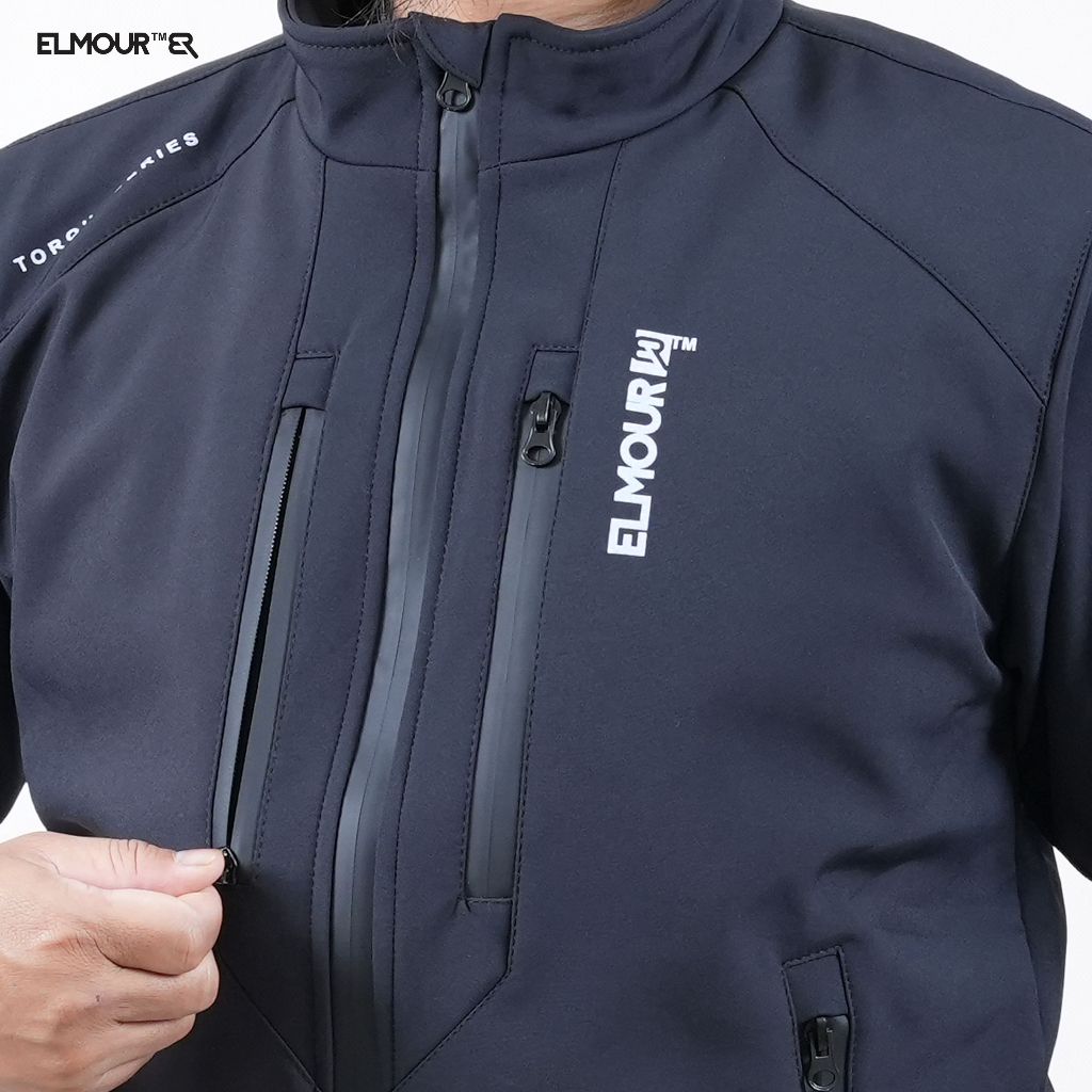 Jual Elmour Jaket Motor Windproof Torque Series Softshell Tahan Air Dan ...
