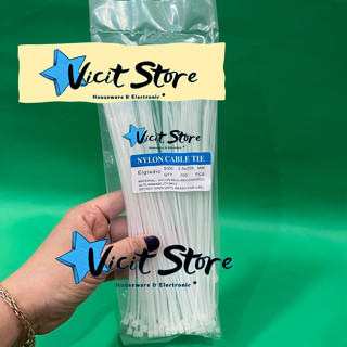 Jual Kabel Ties Putih 10cm/ 15cm/ 20cm/ 25cm/ 30cm Harga 1pack isi 100pcs | Shopee Indonesia