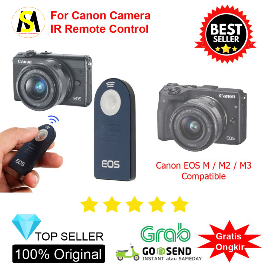 Jual Selfie Remote Shutter IR for Canon M5 M6 EOS M/M2 100D 70D ...
