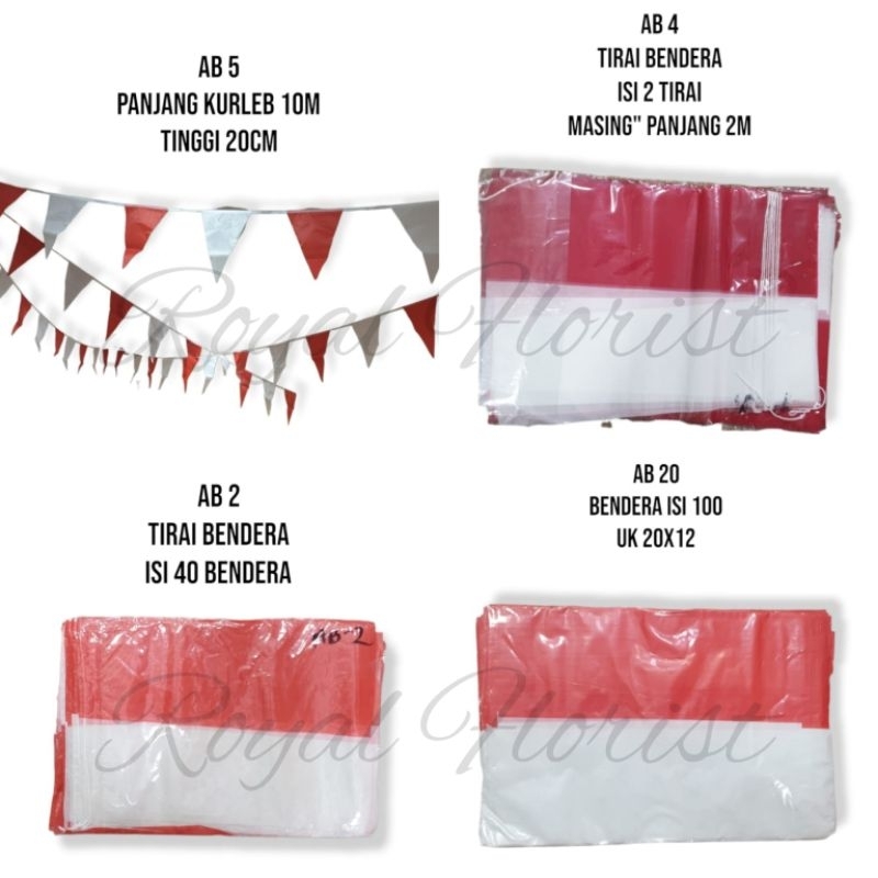 Jual Bendera/Tirai Bendera/segitiga merah putih ||kebutuhan dekorasi ...