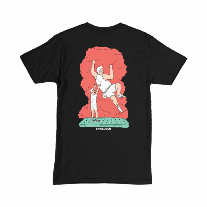 Jual Wheelger Cath Me Tshirt - Black (KAOS GUNUNG) | Shopee Indonesia