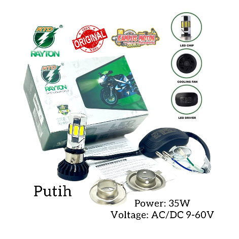 Jual RTD | Lampu LED Rtd Rayton 6sisi & 3sisi | Lampu depan motor Led ...