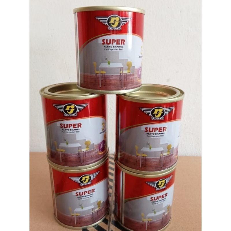 Jual super cat kayu besi RJ alkyd enamel 100ml | Shopee Indonesia