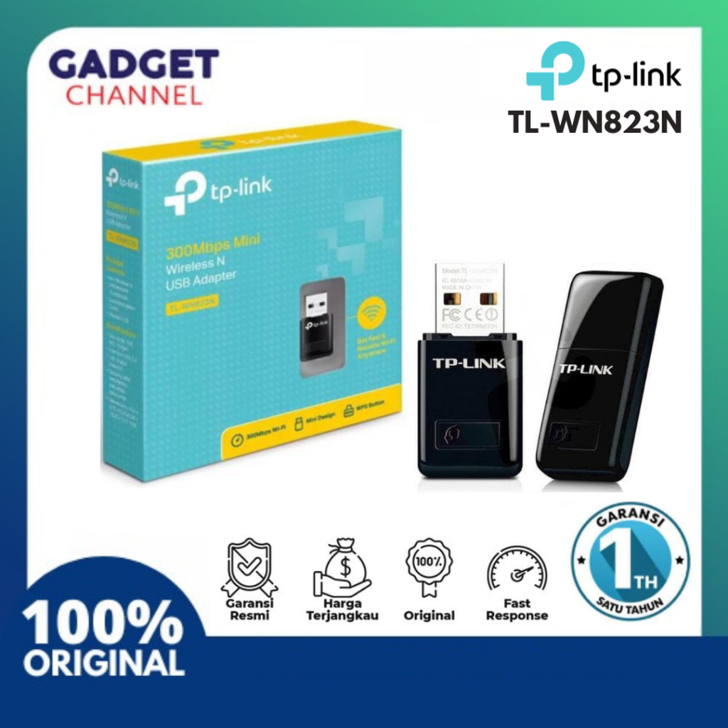 Jual TP-LINK TL-WN823N 300Mbps Mini Wireless N USB Adapter - Garansi 1 ...