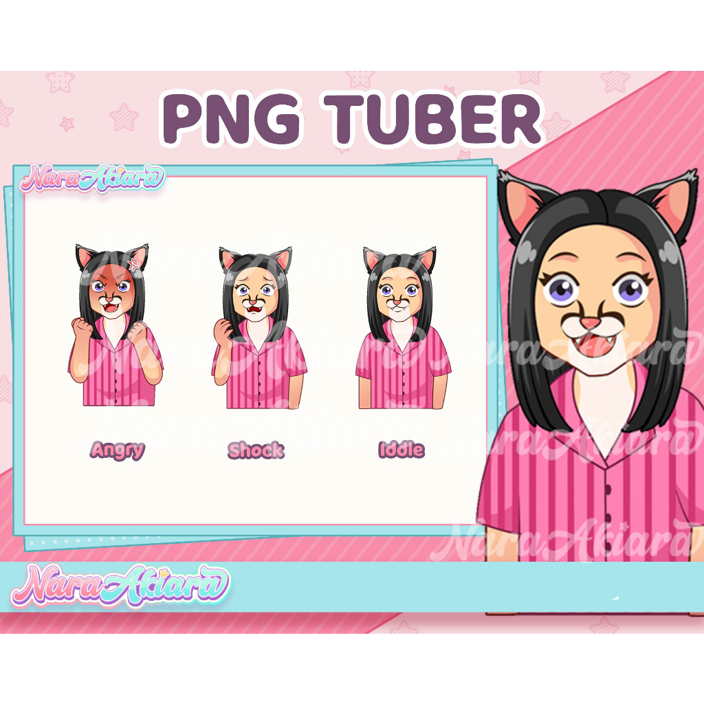 Jual Berkreasi dengan Karakter Streaming PNG Tuber Lucu, Desain Unik ...