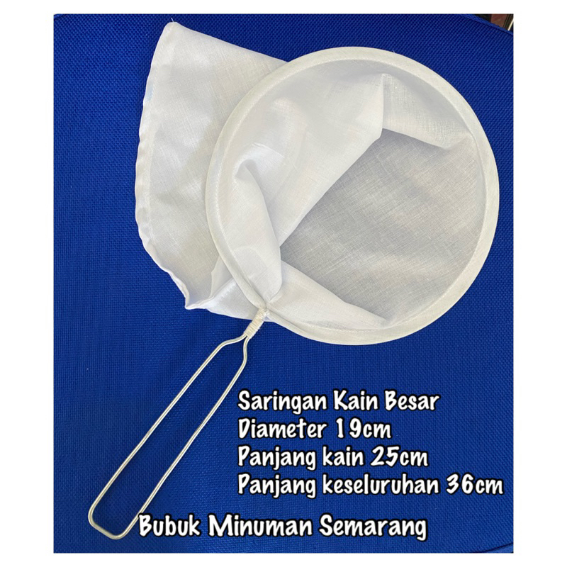 Jual Saringan Teh Saringan Kopi Saringan Kain BESAR Diameter 19cm ...
