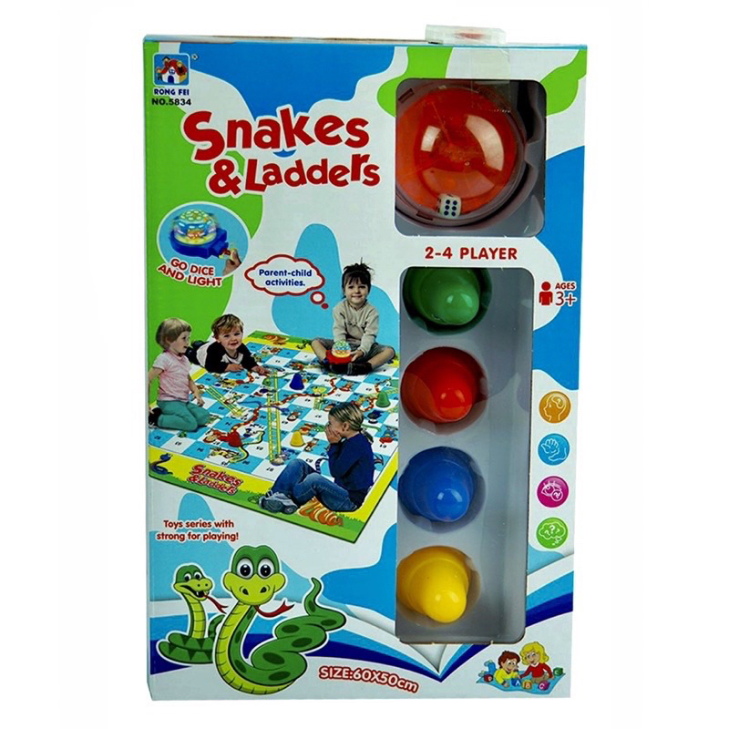 Jual SNAKE AND LADDER KARPET 5834- MAINAN BOARD GAME ULAR TANGGA ...