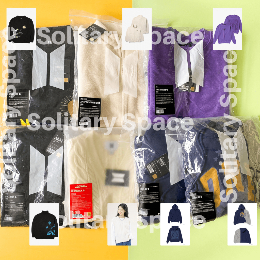 Jual OFFICIAL BTS Sweater Zip Up Turtleneck Sweatshirt Hoodie Knit Vest ...