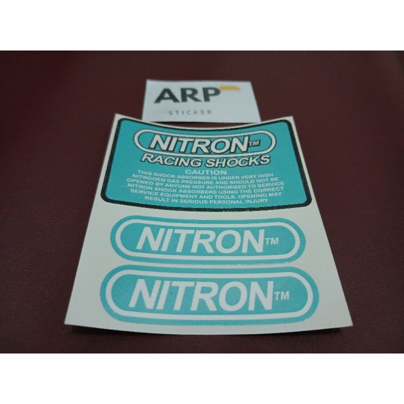 Jual STICKER STIKER SHOCK NITRON SET | Shopee Indonesia