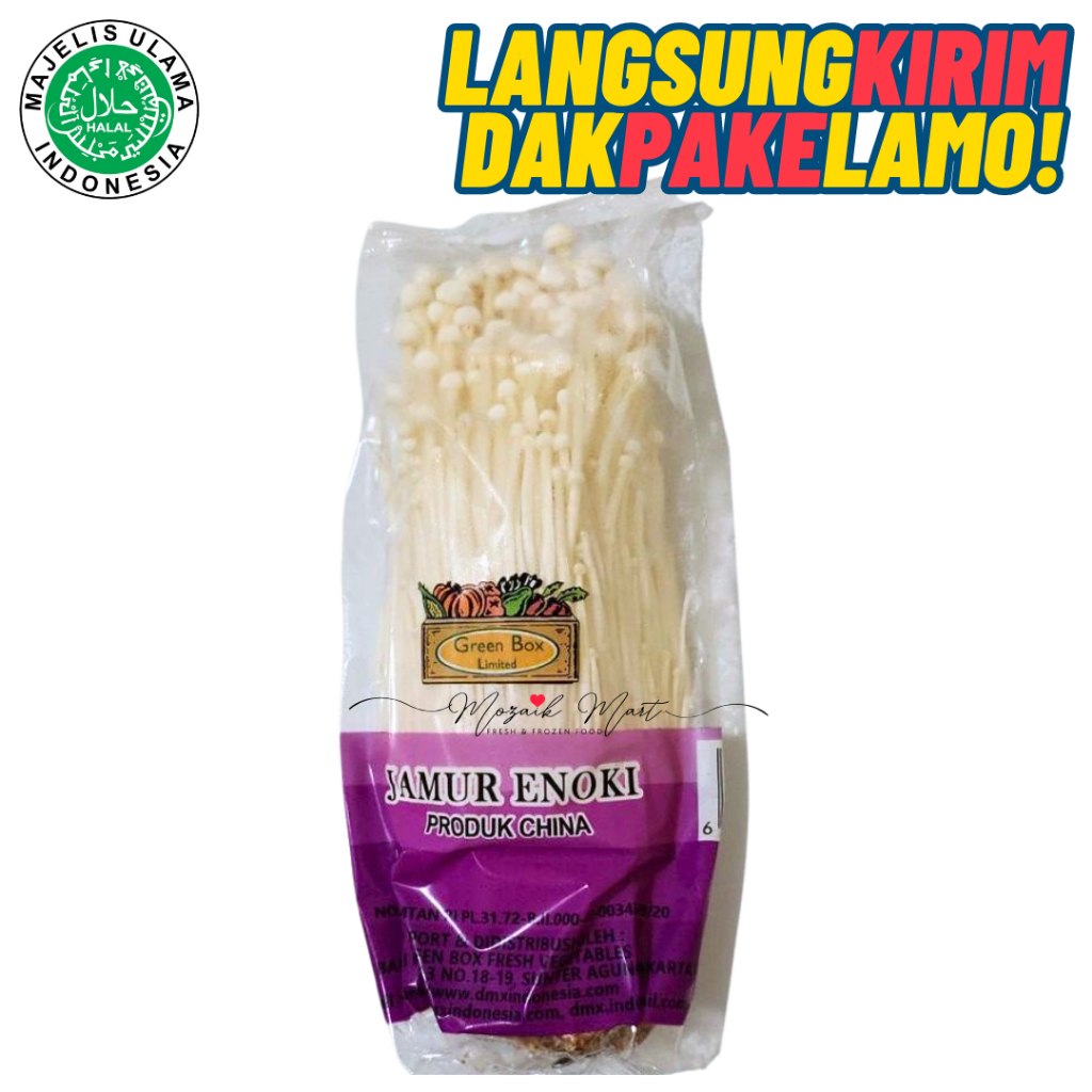 Jual Jamur Enoki 100 gr - Enoki Mushroom - Jamur Korea Jamur China ...