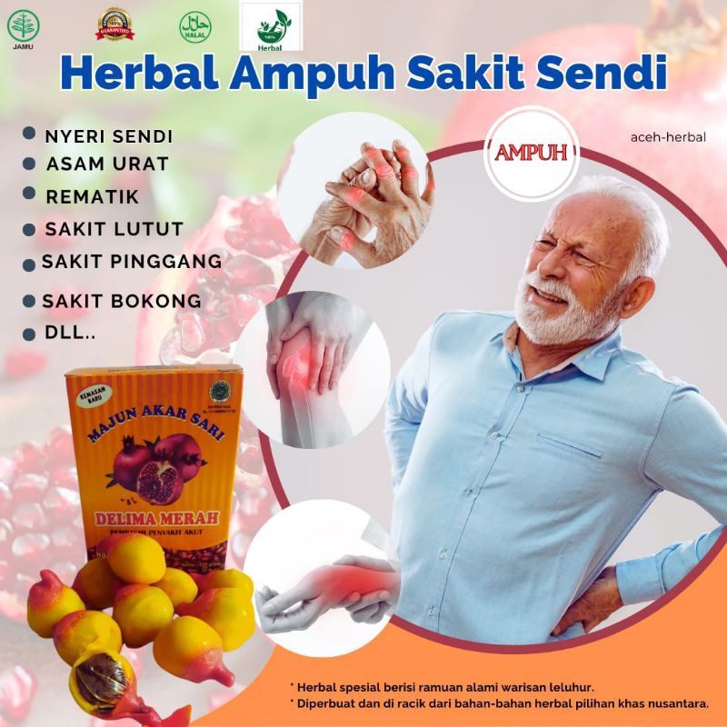 Jual Majun Akar Sari Asli Original Obat asam urat rematik kolesterol ...
