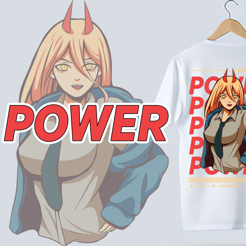 Jual POWER CHAINSAW MAN T-SHIRT (KAOS POWER CHAINSAW MAN) | FERS ...