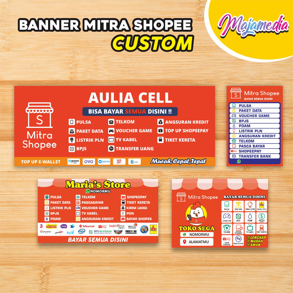 Jual BANNER MITRA SHOPEE CUSTOM | Shopee Indonesia