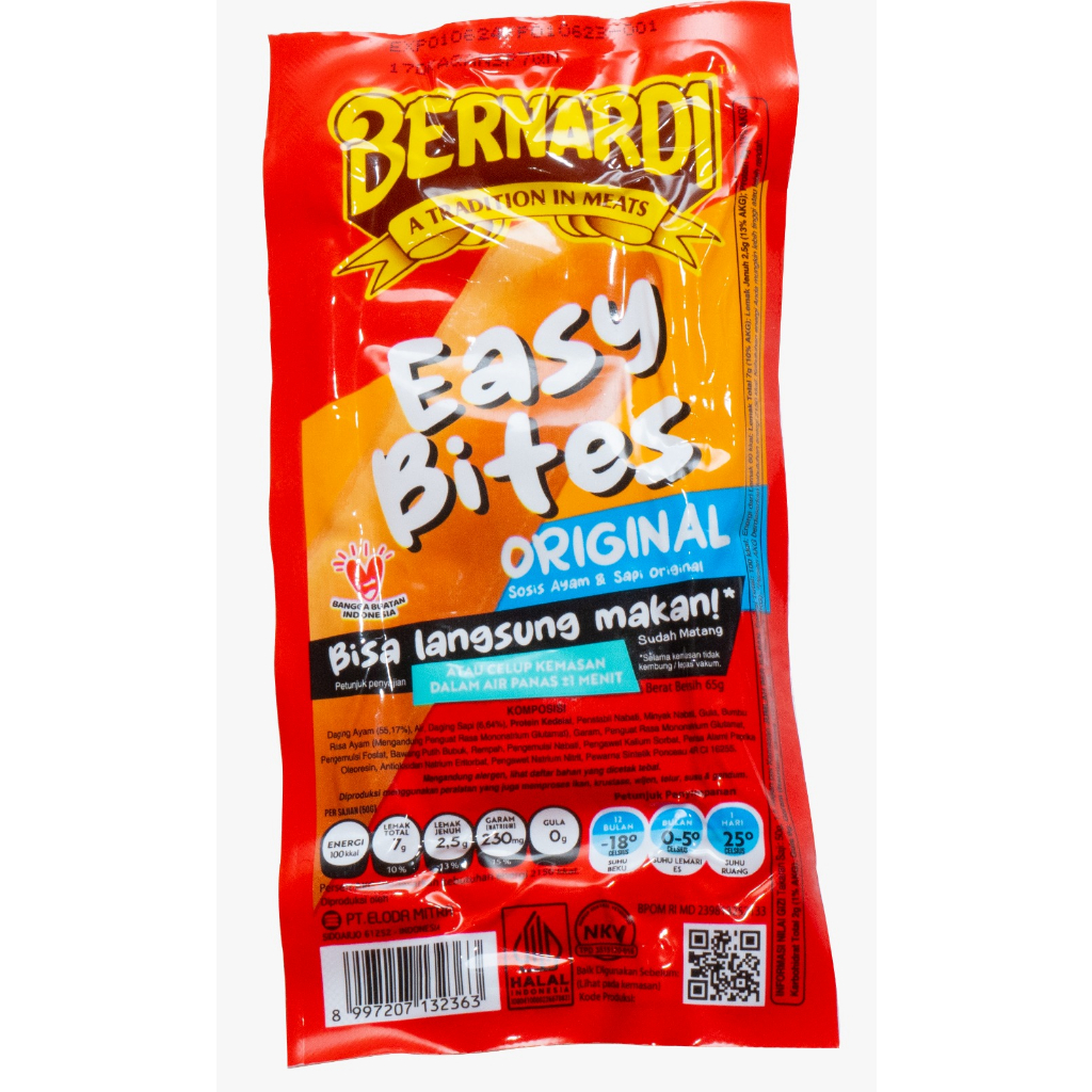 Jual [READY STOCK] BERNARDI SOSIS EASY BITE 65G | Shopee Indonesia