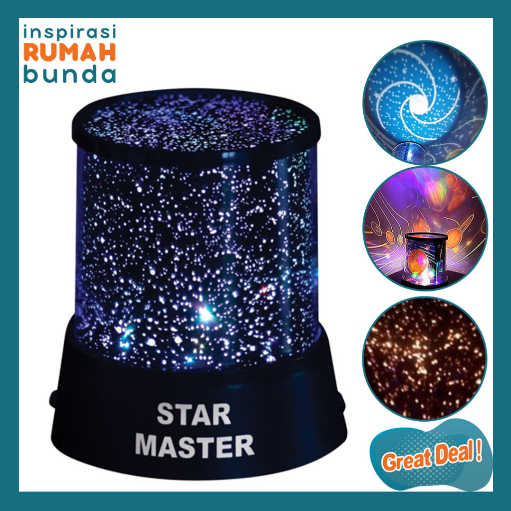 Jual Lampu Tidur Aesthetic Lampu Kamar Tidur Proyektor Hias Sky Bintang ...