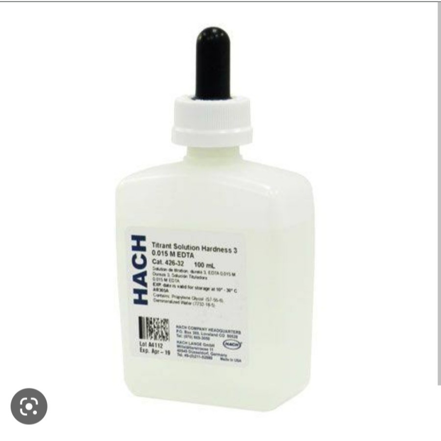 Jual Titrant Solution Hardness 3, 0.015 M EDTA HACH 42632 | Shopee ...