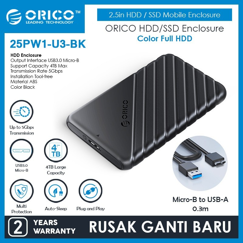 Jual Orico External Hardisk SSD Portable 25PW1-U3 2.5 USB 3.0 Enclosure | Shopee Indonesia