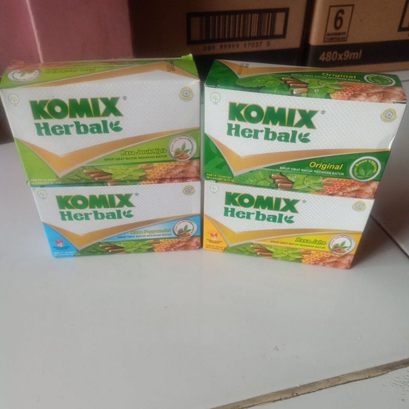 Jual Komix herbal box 4 variant (1 box 6 sachet) | Shopee Indonesia