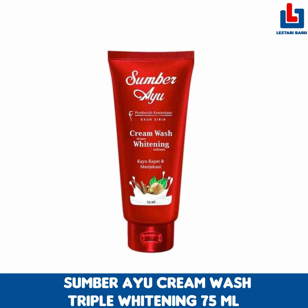Jual SUMBER AYU CREAM WASH TRIPLE WHITENING 75 ML | Shopee Indonesia