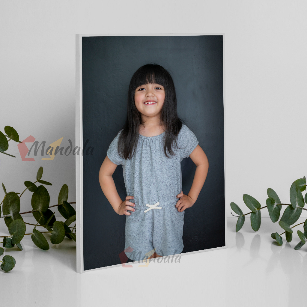 Jual Cetak Foto Ukuran 30x40 cm Dengan Frame Kayu Warna Putih Foto ...