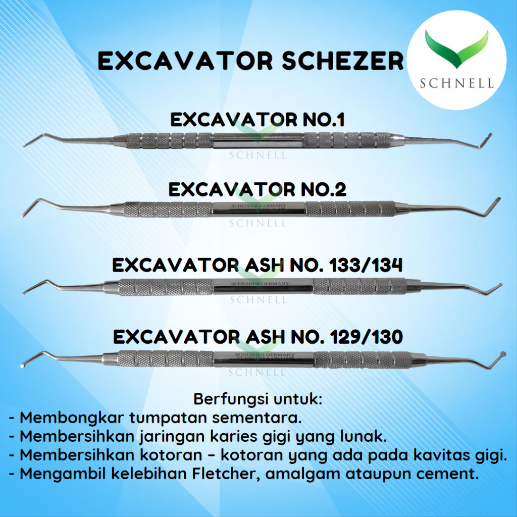 Jual Excavator/Exavator/Dental Instrument - Schezer | Shopee Indonesia