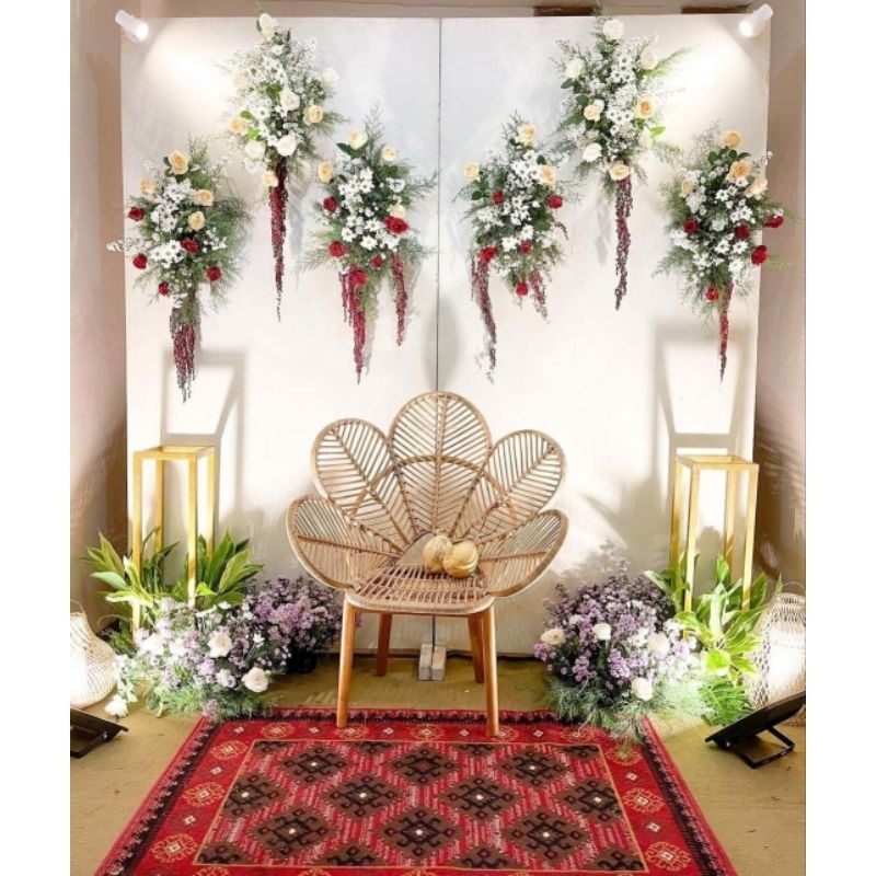 Jual Paket Backdrop Triplek Dekorasi Pelaminan Tunangan Engagement ...