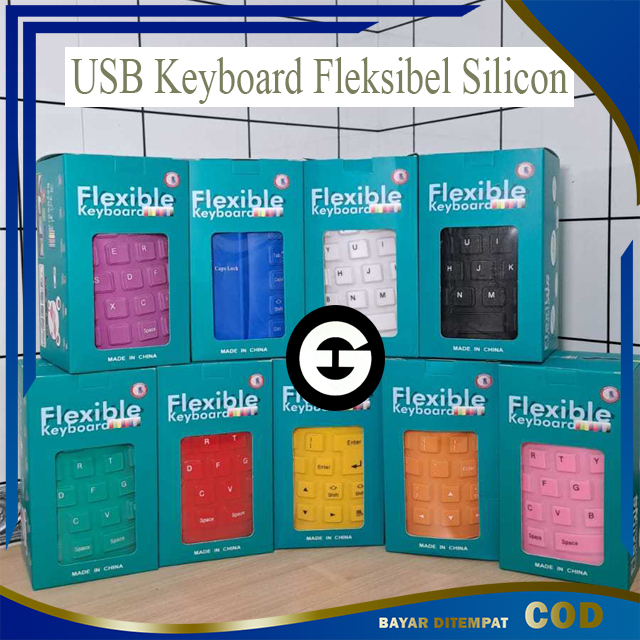 Jual WA USB Keyboard Fleksibel Waterproff Keyboard Flexible USB Laptop ...