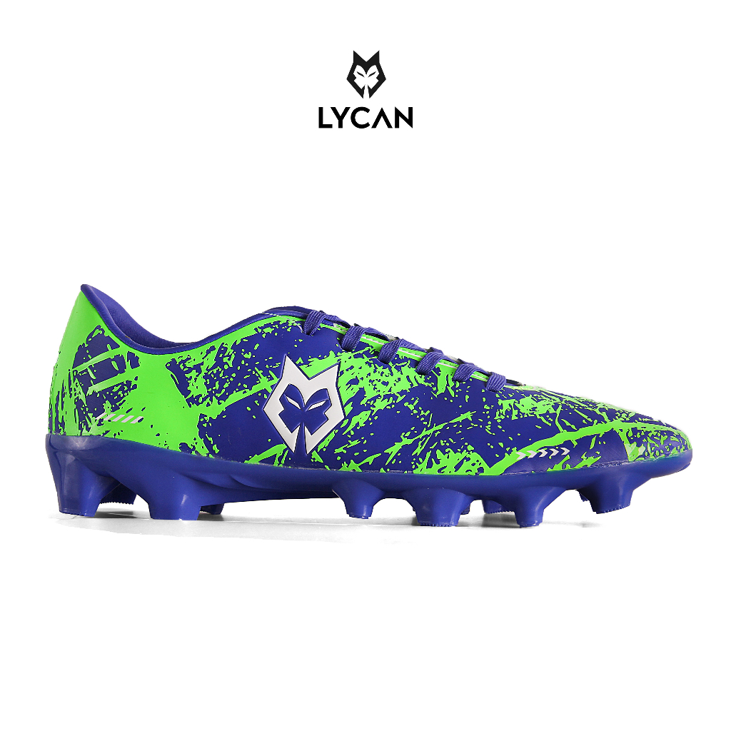 Jual LYCAN Sepatu Sepak Bola Venom FG Navyblue/Neongreen | Shopee Indonesia