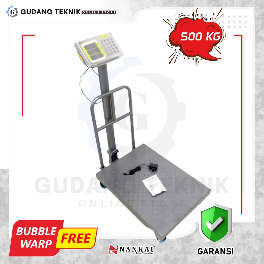 Jual Timbangan Duduk Digital Rail 500Kg NANKAI / Digital Scales Double Display Timbangan Digital ...