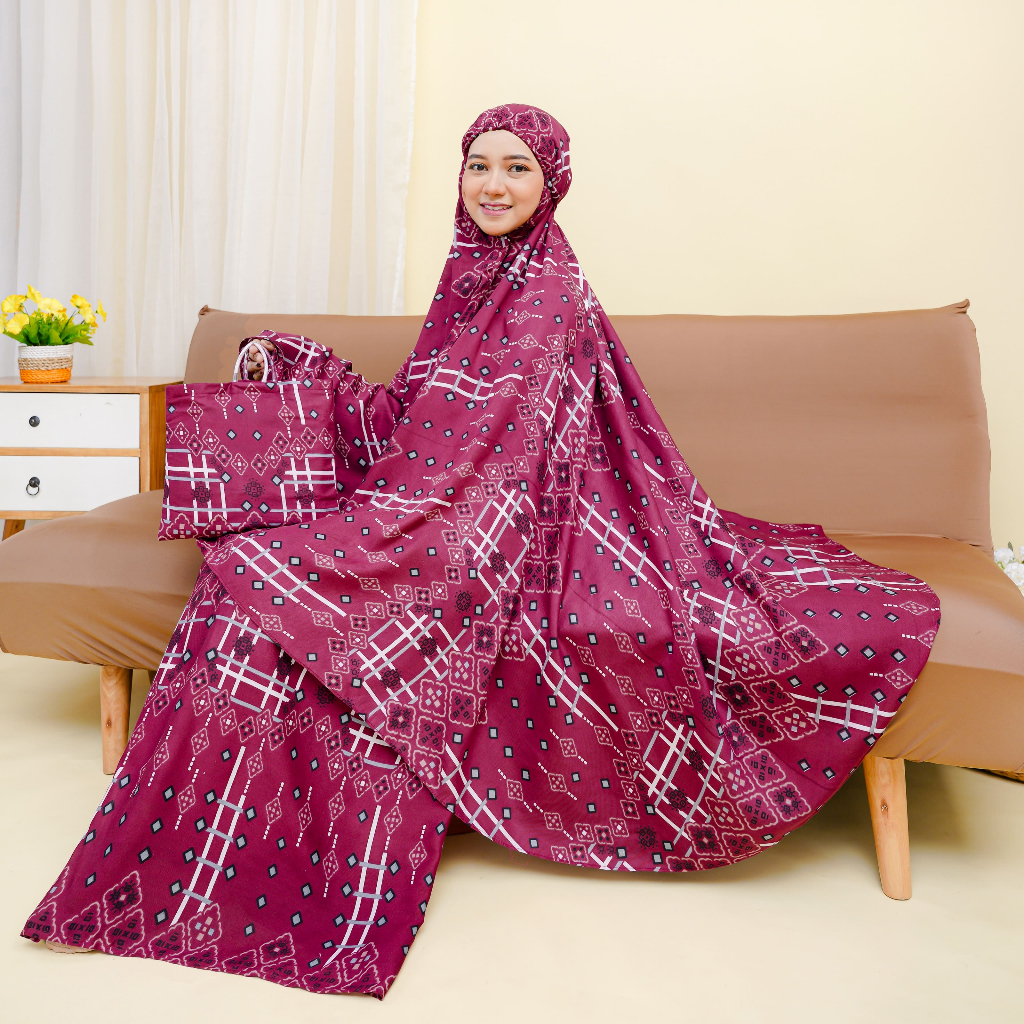 Jual Mukena Dewasa Rayon Bali Premium Mutiara All Over Putri Dania | Shopee Indonesia