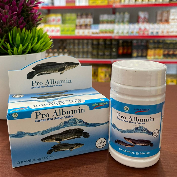 Jual Pro Albumin Ekstrak Ikan Gabus/Kutuk Isi 50 Kapsul | Shopee Indonesia