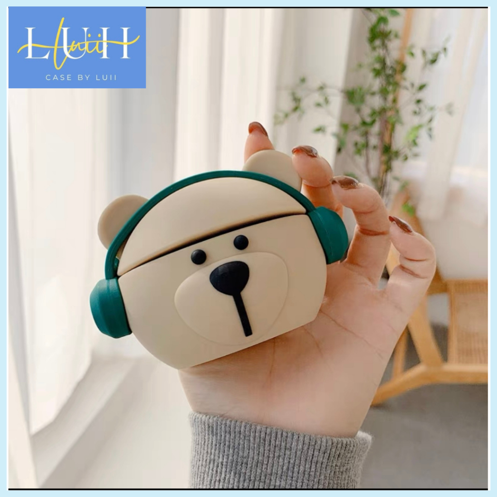 Jual LUII - CASING AIRPODS 1,2,3 PRO 1,2 BEAR AESTHETIC / CASE AIRPODS | Shopee Indonesia