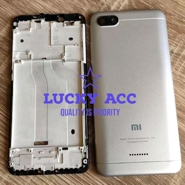 Jual kesing housing casing full set xiaomi redmi 6a frame + backdoor ...