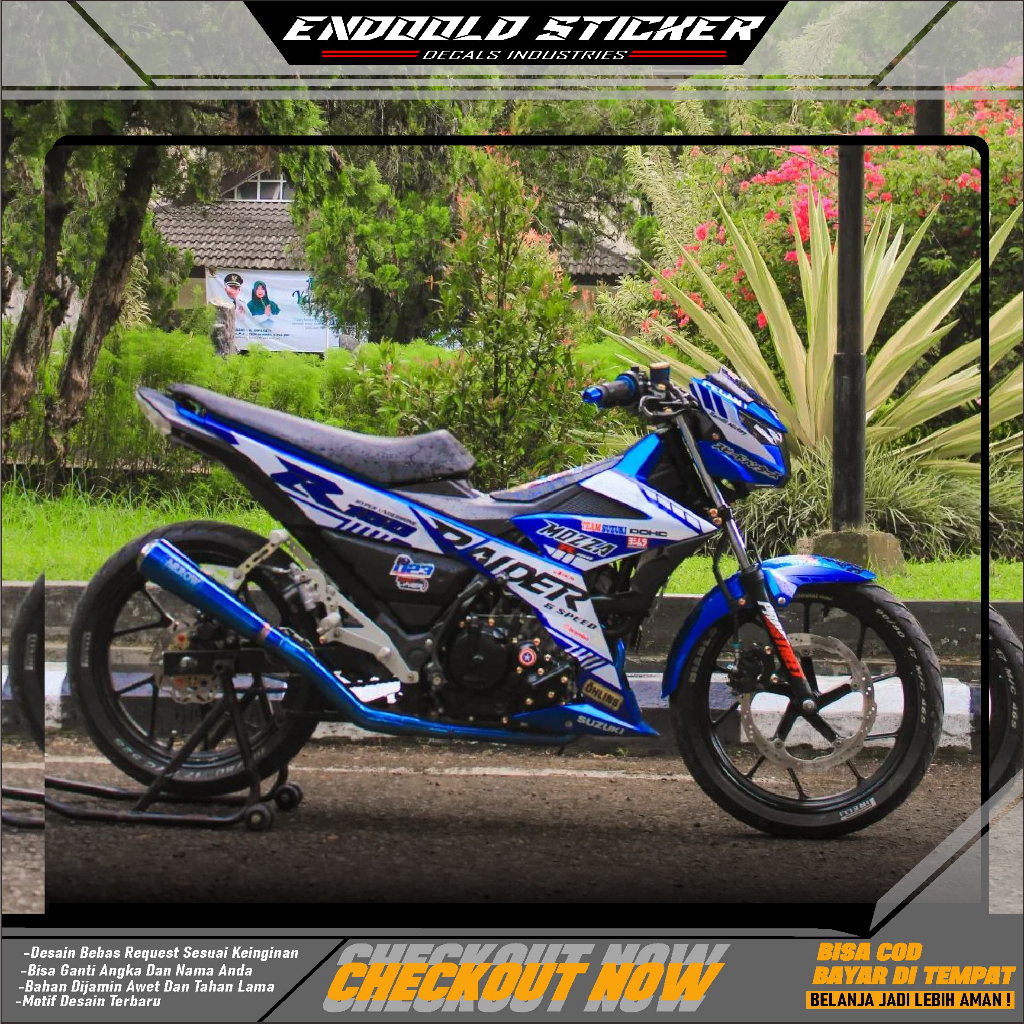 Jual ENDOOLDSTIKER - PRODUCT DECAL STIKER MOTOR SUZUKI SATRIA FU 150 ...