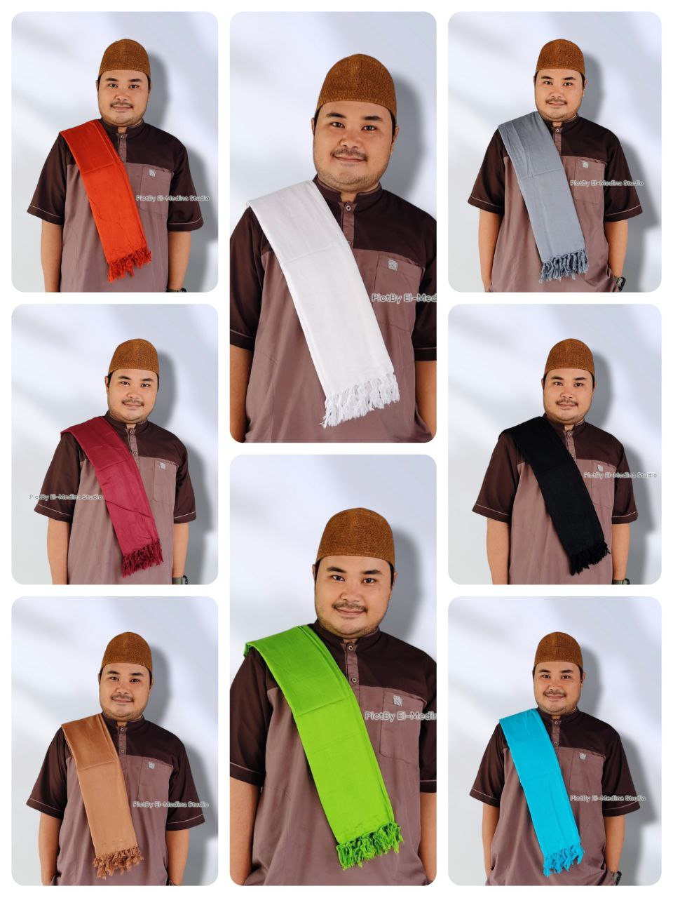 Jual sorban pria keren lembut bahan full rayon polos putih hitam dan ...