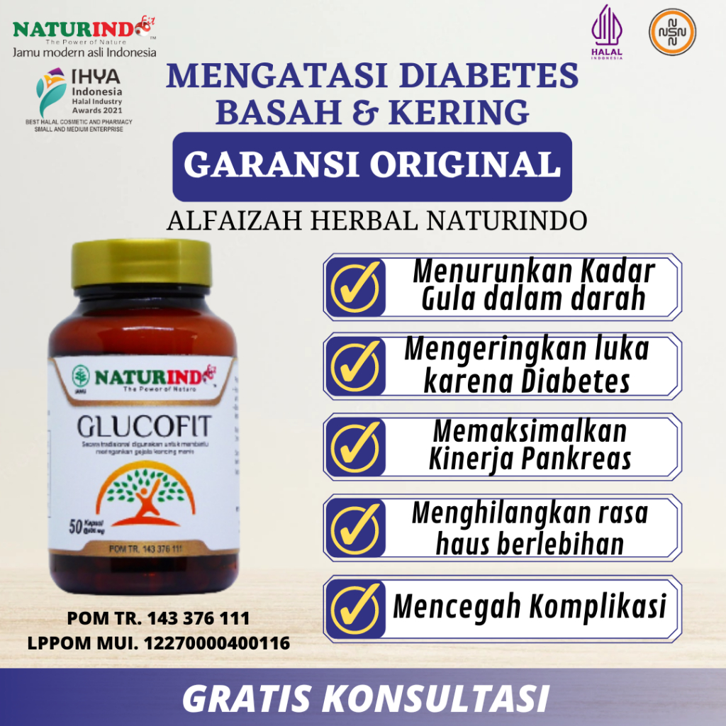 Jual Obat Gula Darah Diabetes Herbal Strip Gula Basah Kering Luka Karna ...