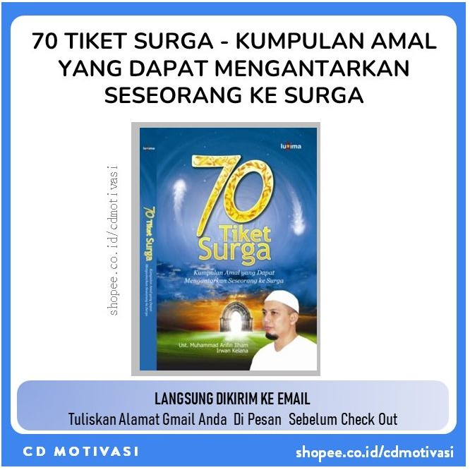 Jual 70 Tiket Surga Kumpulan Amal yang Dapat Mengantarkan Seseorang ke ...