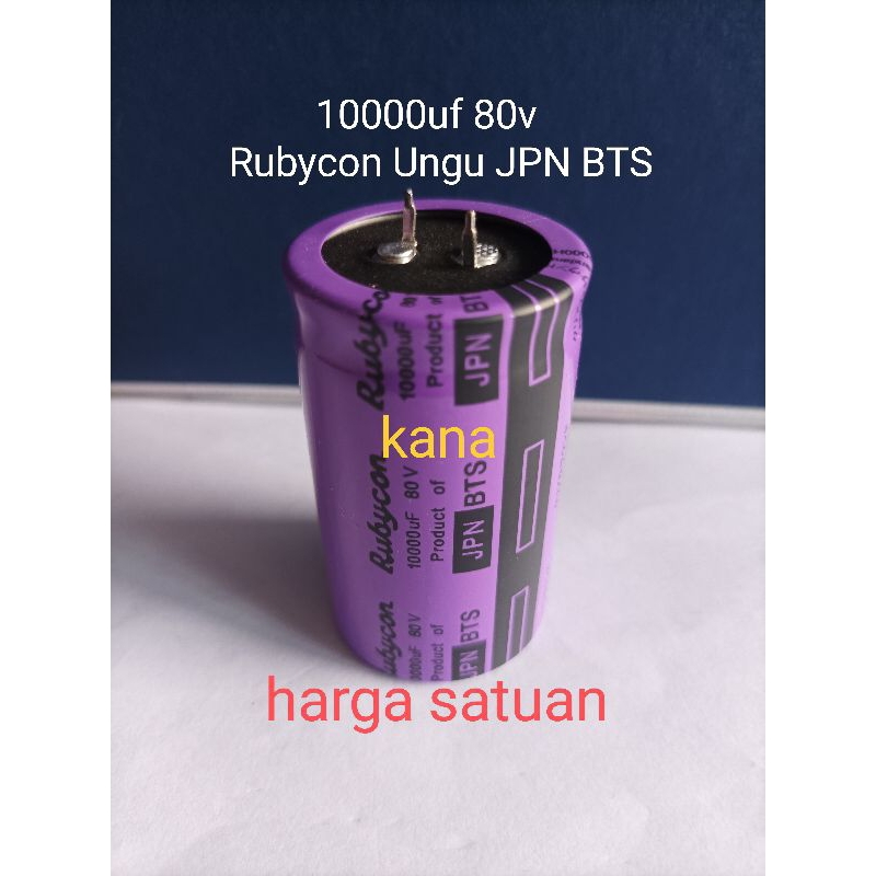 Jual Elco 10000uf 80v Rubycon Ungu BTS JPN Original | Shopee Indonesia