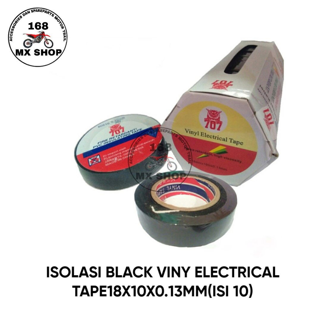 Jual Solasi Hitam Isolasi Listrik Vinyl Electrical Tape ISI 10 | Shopee ...