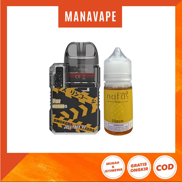 Jual JELLYBOX V2 POD AUTHENTIC by RINCOE + LIQUID NAFAS PODS FRIENDLY ...