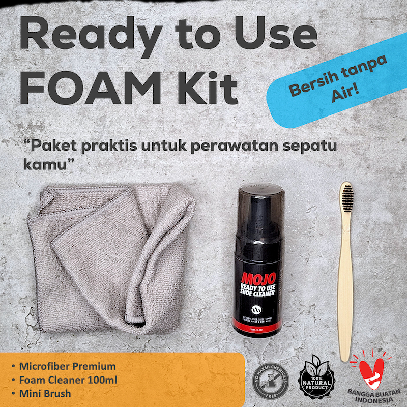 Jual Mojo Ready To Use Foam Kit/ Foam Cleaner / Shoe Cleaner Foam ...