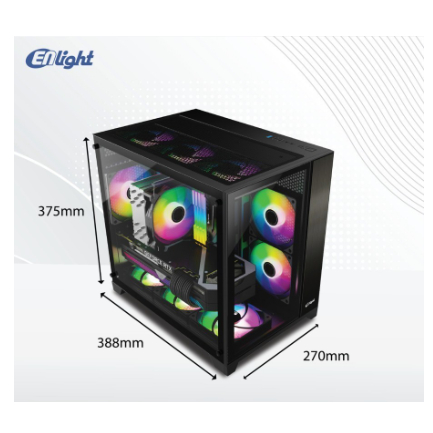 Jual Casing ENLIGHT Z6 - Micro ATX - Hitam | Shopee Indonesia